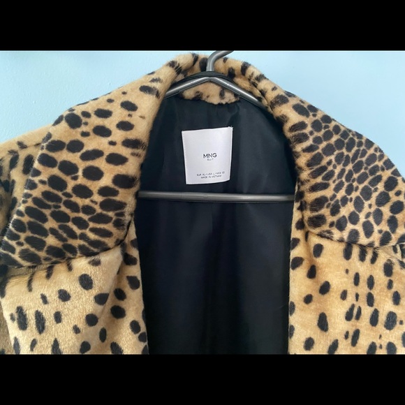 Mango | Jackets & Coats | Mango Leopard Print Coat | Poshmark